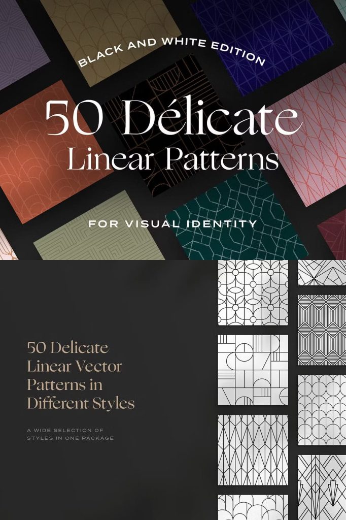 50 Luxury Delicate Linear Patterns