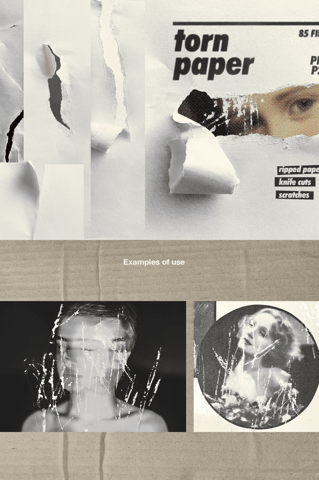 Torn Paper Bundle 85 PNG, PSD