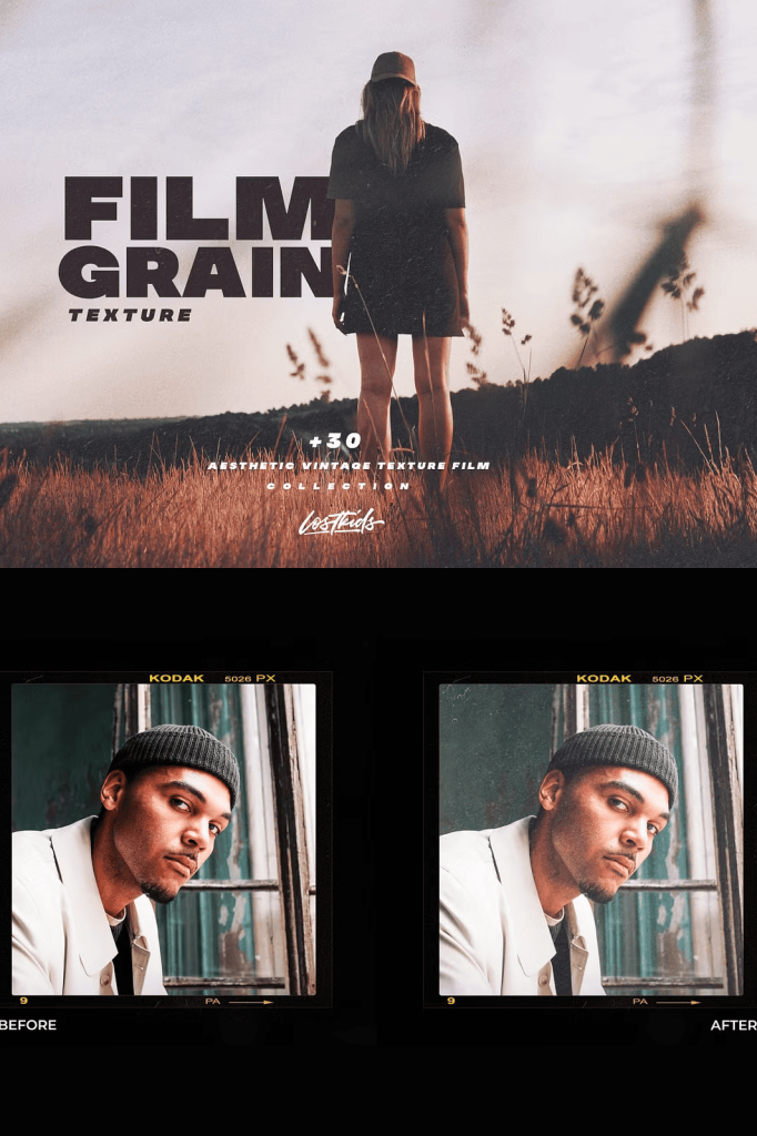 FILM GRAIN TEXTURE OVERLAY